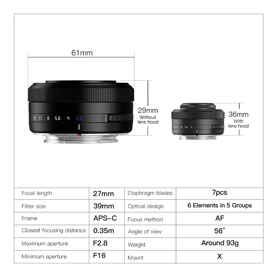 TTArtisan 27mm F2.8 Auto Focus